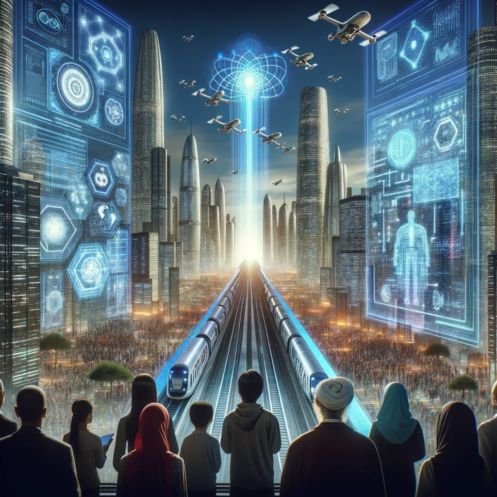 The brink of a colossal technology revolution - AI Generated Artwork - NightCafe Creator