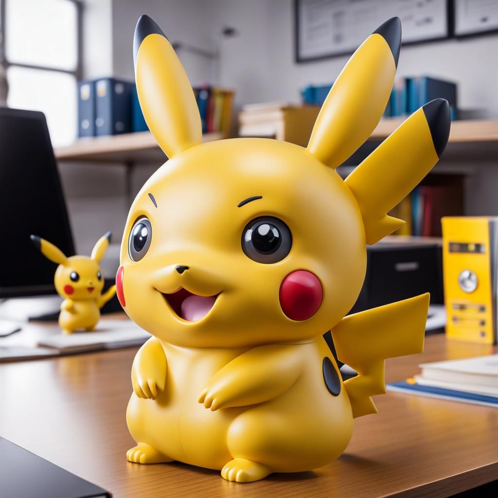 Pikachu figurine - AI Generated Artwork - NightCafe Creator