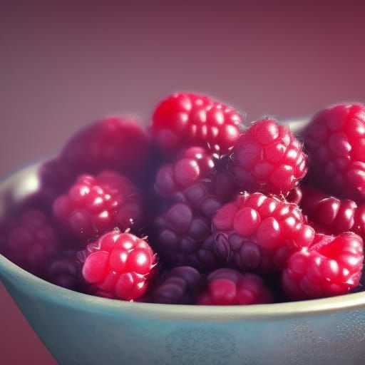 Raspberries - AI Generated Artwork - NightCafe Creator