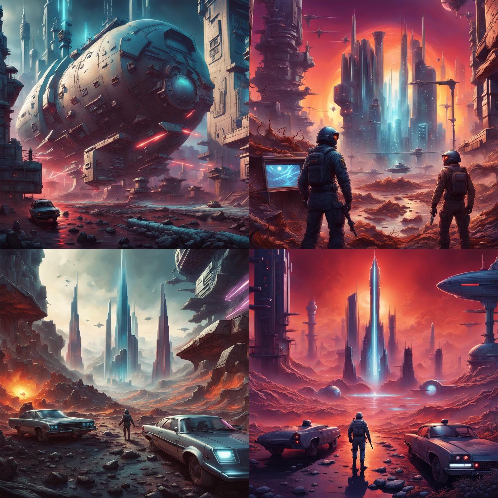 Retro-futurism Engine Test - AI Generated Artwork - NightCafe Creator