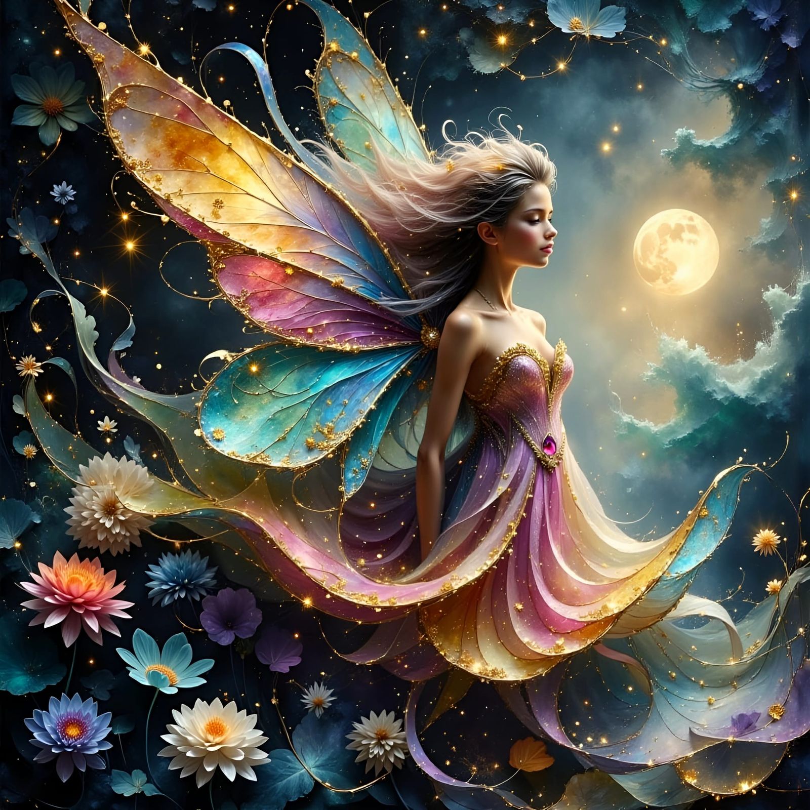 Pixie girl out at night... - Enchanted Pixie Girl in Mystica...