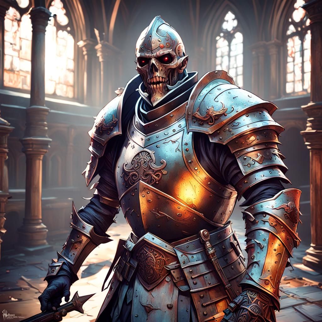 Mechanic zombie knight - AI Generated Artwork - NightCafe Creator
