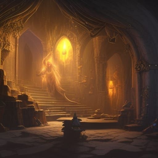 A ghost in a dungeon - AI Generated Artwork - NightCafe Creator