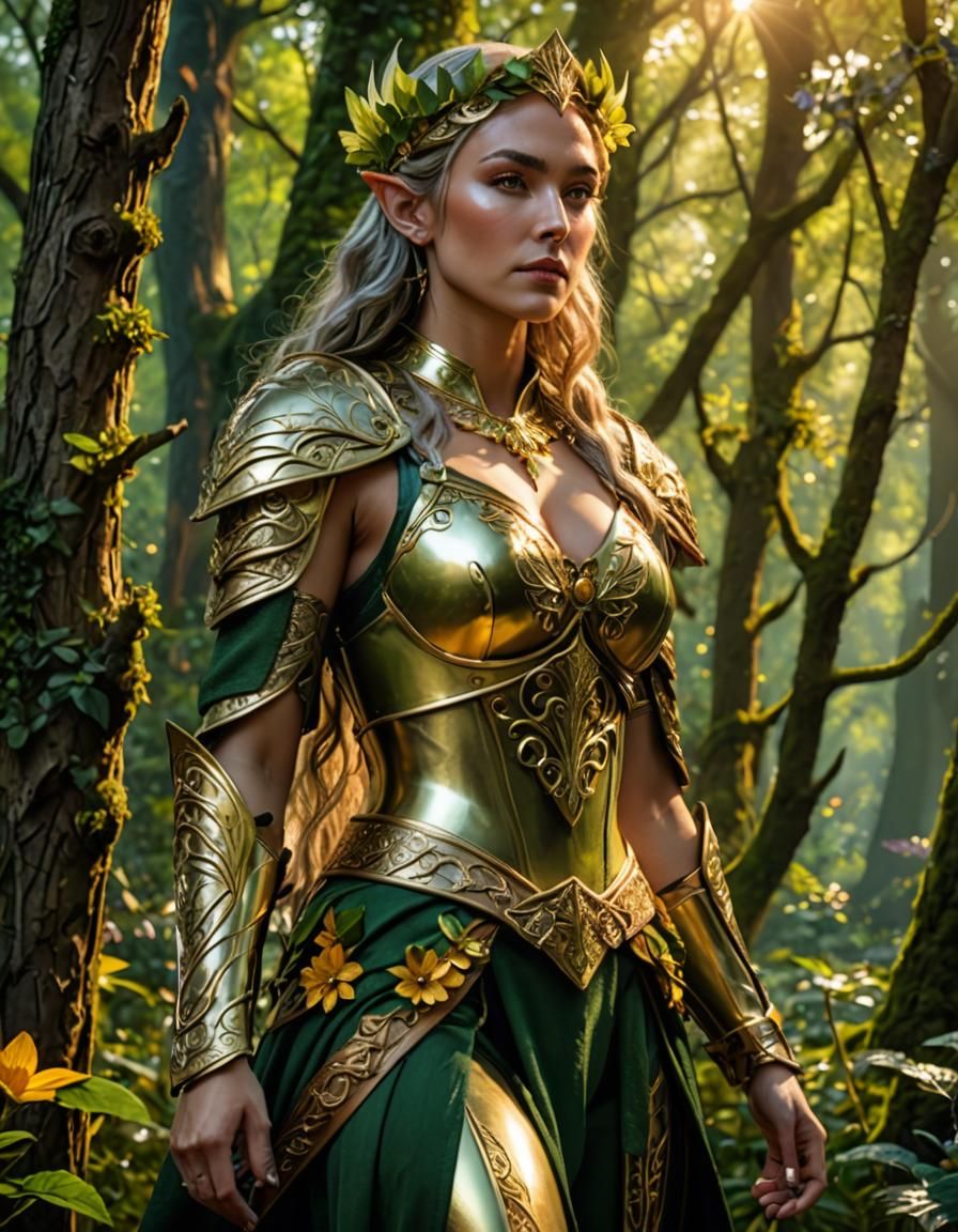 A half-elf druid - AI Generated Artwork - NightCafe Creator