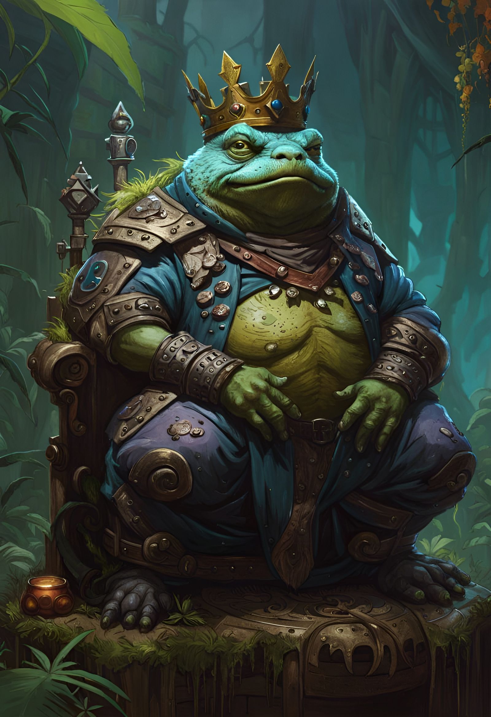 Bullywug King - AI Generated Artwork - NightCafe Creator