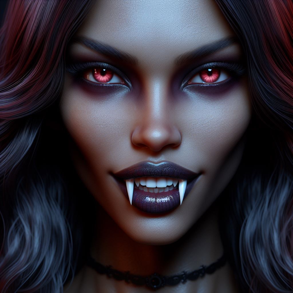 Pretty Vampire - AI Generated Artwork - NightCafe Creator
