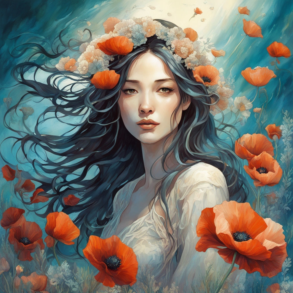 Poppies - AI Generated Artwork - NightCafe Creator