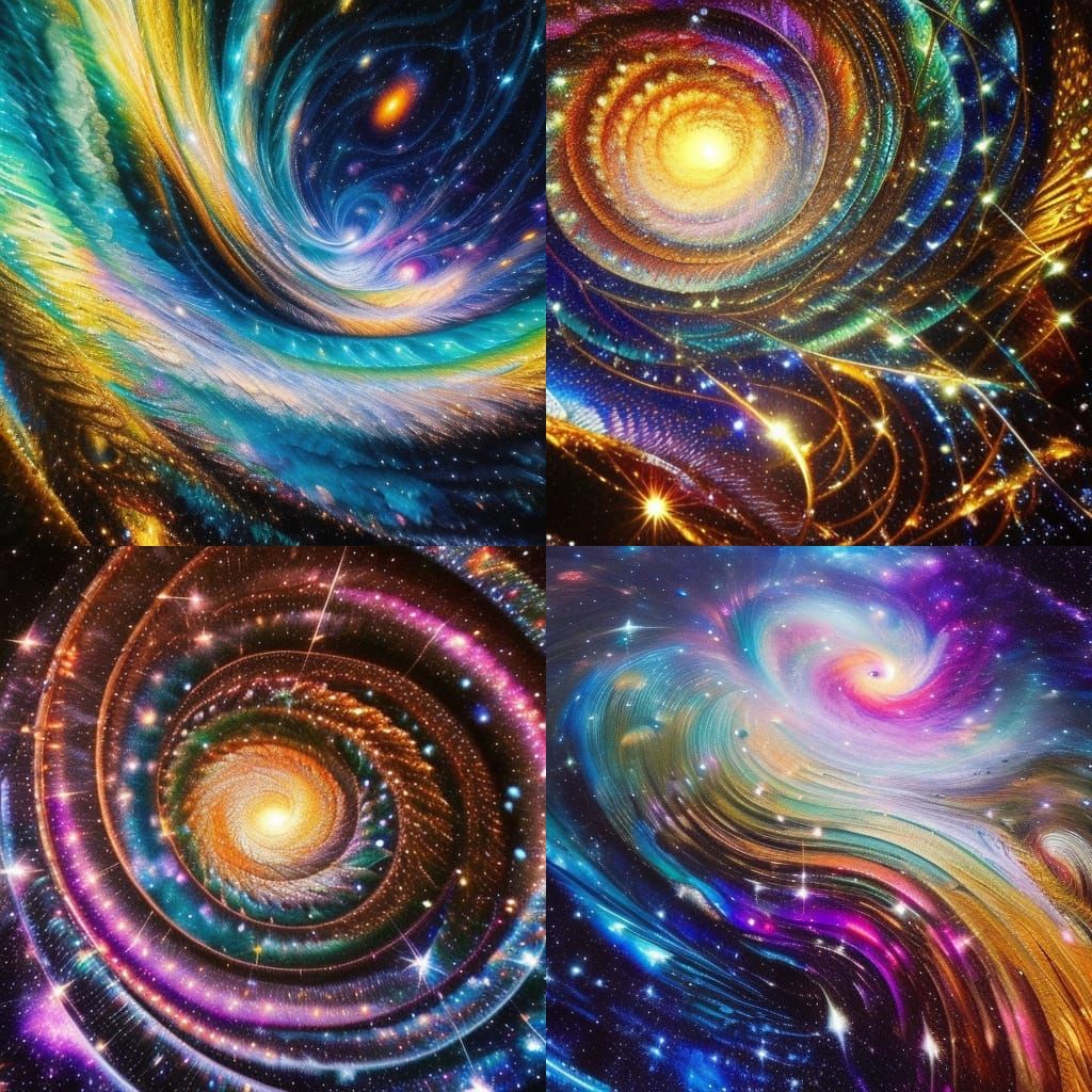 a beautiful glistening vortex glittering and sparkling with stars josip ...