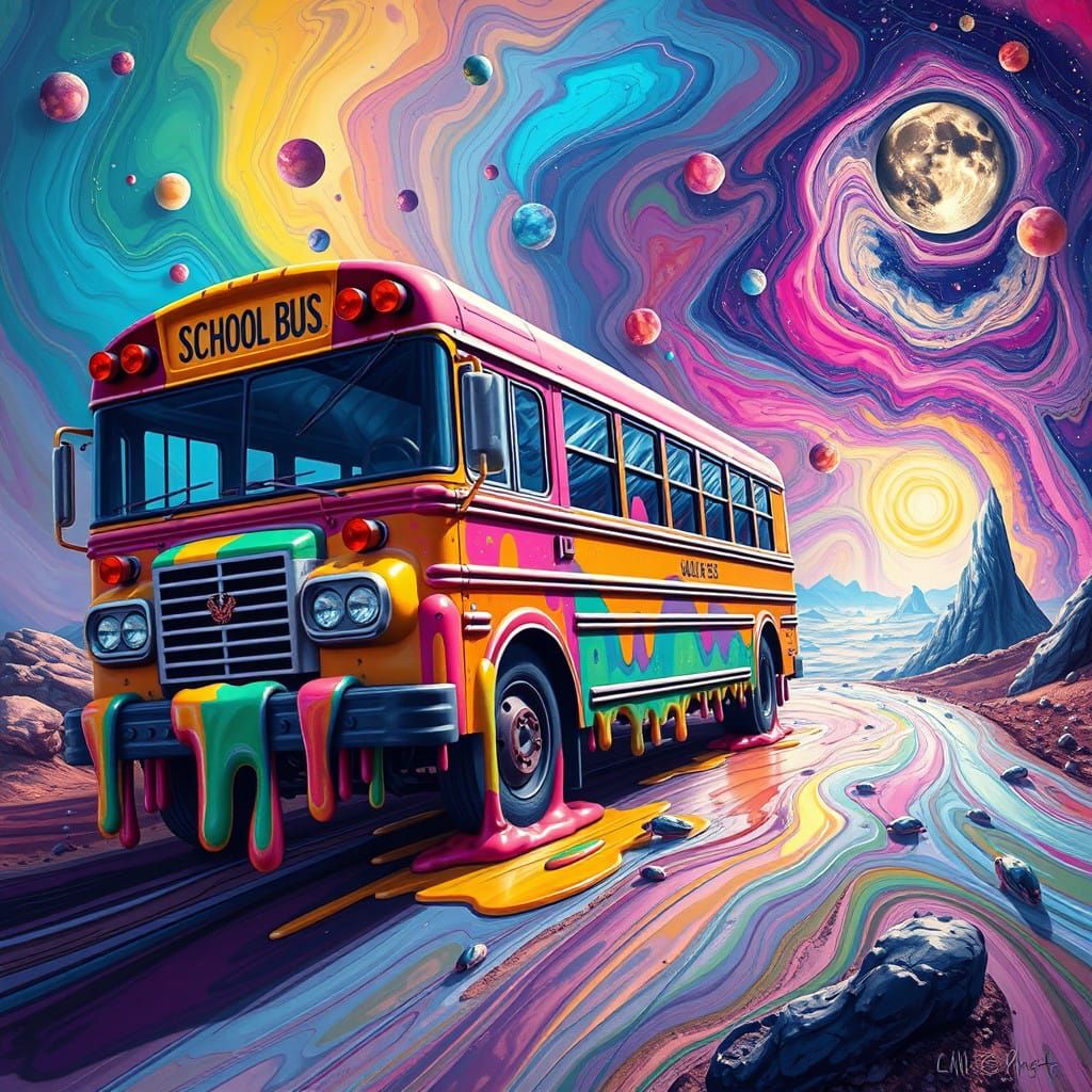 Psychedelic School Bus - Psychedelic School Bus