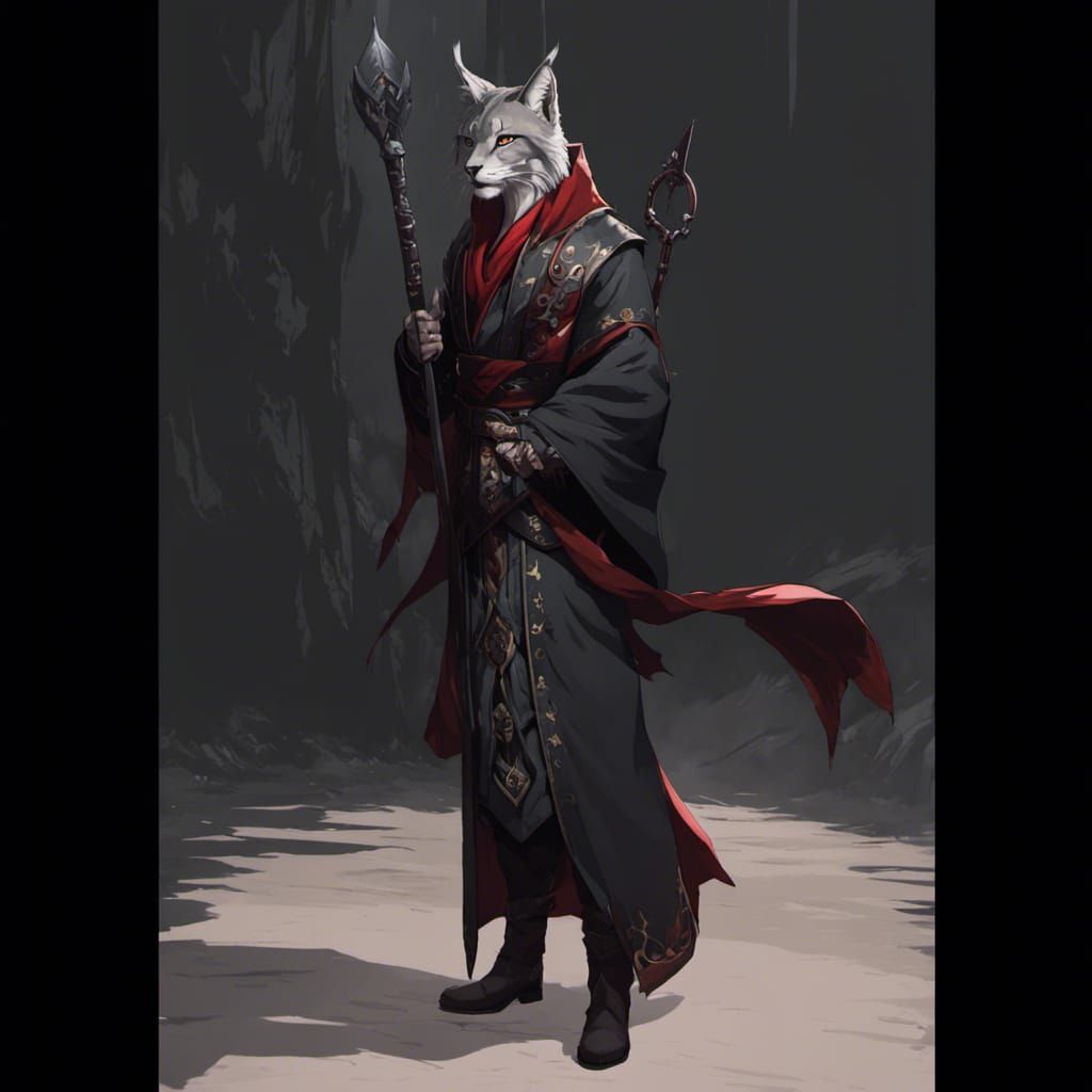 Tabaaxi Shadow Sorcerer - AI Generated Artwork - NightCafe Creator