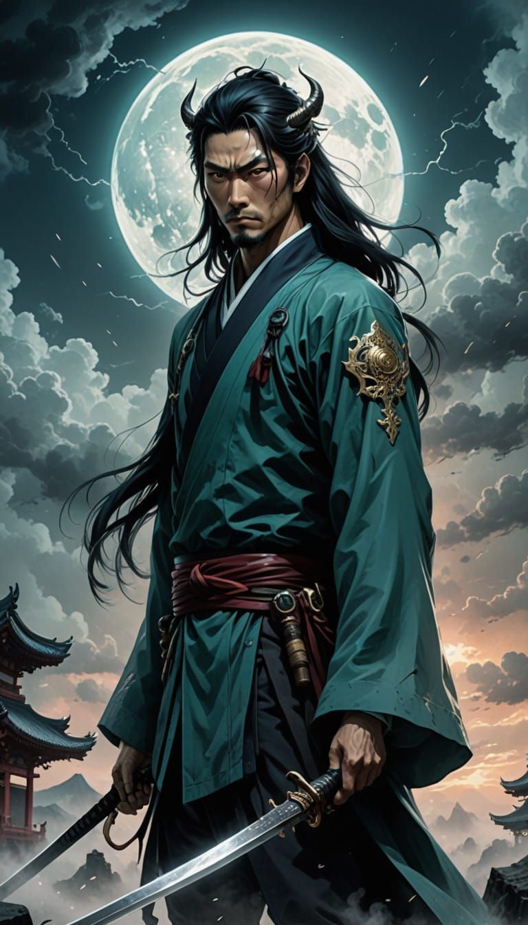 Ethereal Demon of the Upper Moon - AI Art