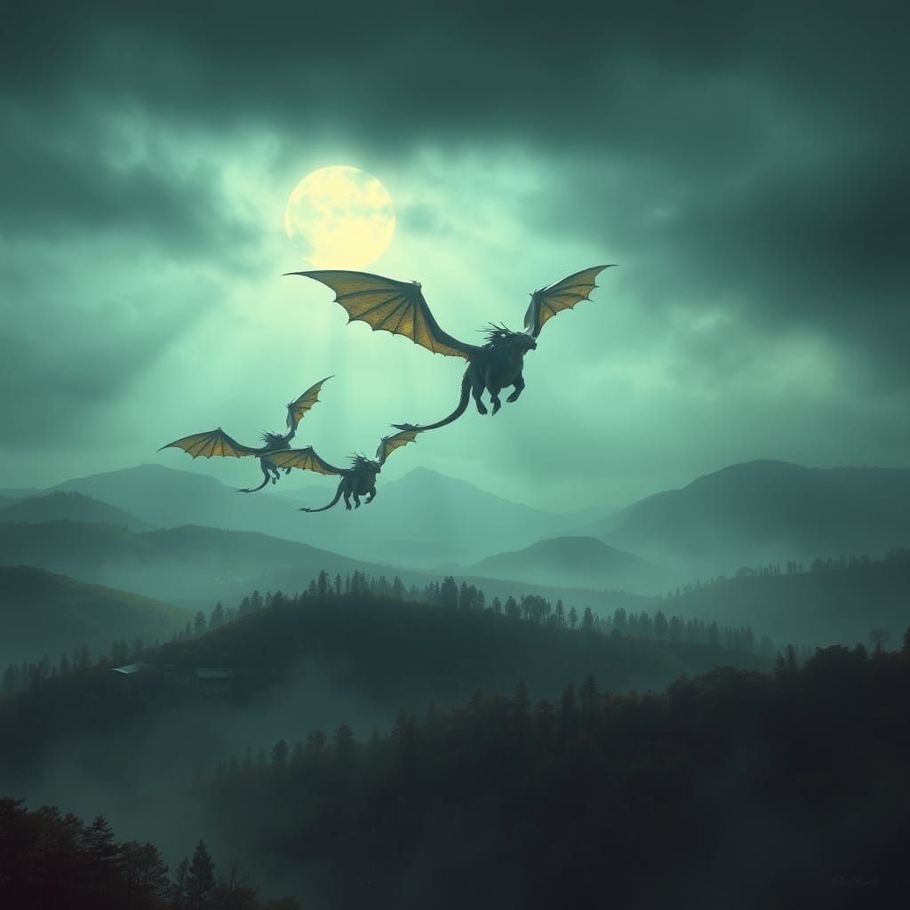 Smoczy Jeźdcy - Dark Fantasy Dragon Riders in Medieval Cybe...