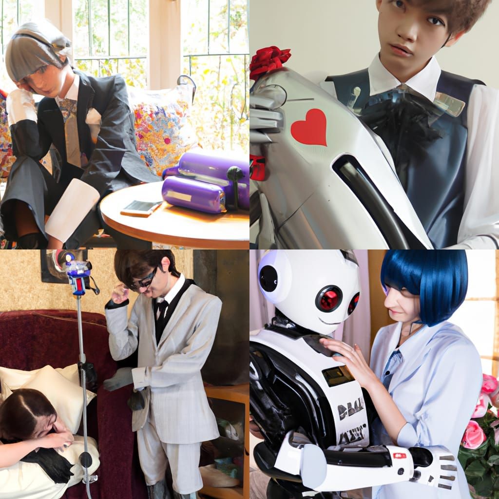my broken japanese robot boyfriend is a teen ikemen cyborg butler, live ...