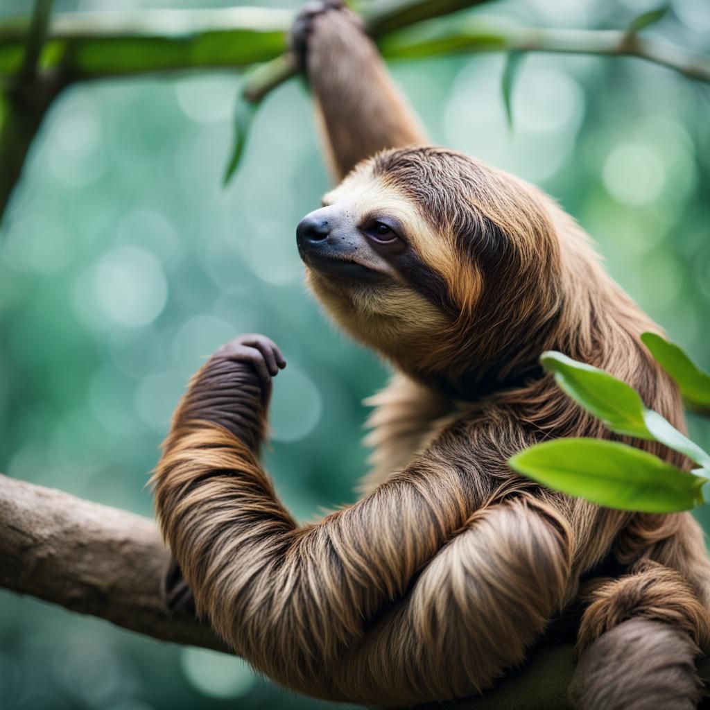 Ultra realistic sloth - AI Generated Artwork - NightCafe Creator