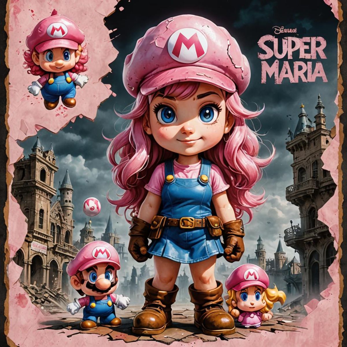 Made-up Video Game Characters ( Pink Maria ) 6 - AI Generated Artwork ...