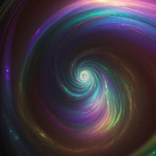 Beautiful holographic spiral with lots of vibrant colors& shimmery ...
