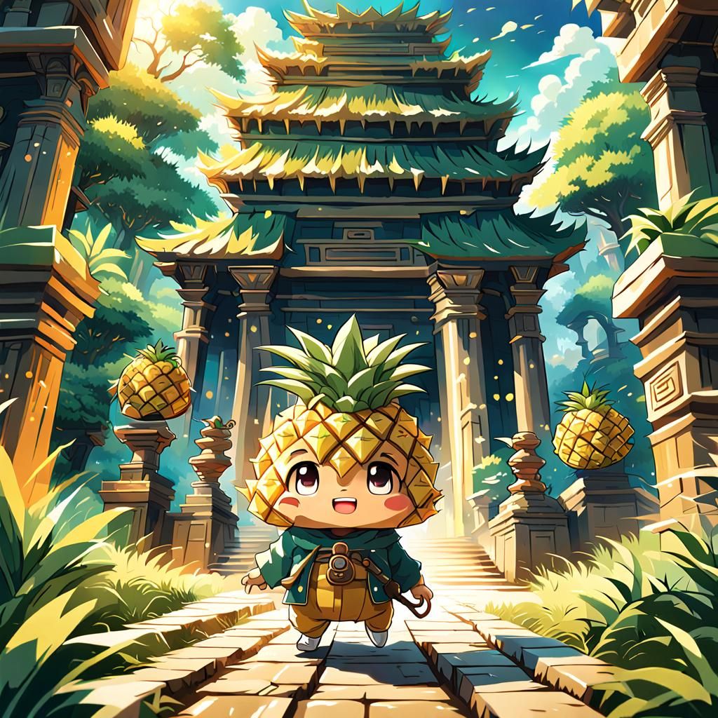 pineapple the explorer - AI Generated Artwork - NightCafe Creator