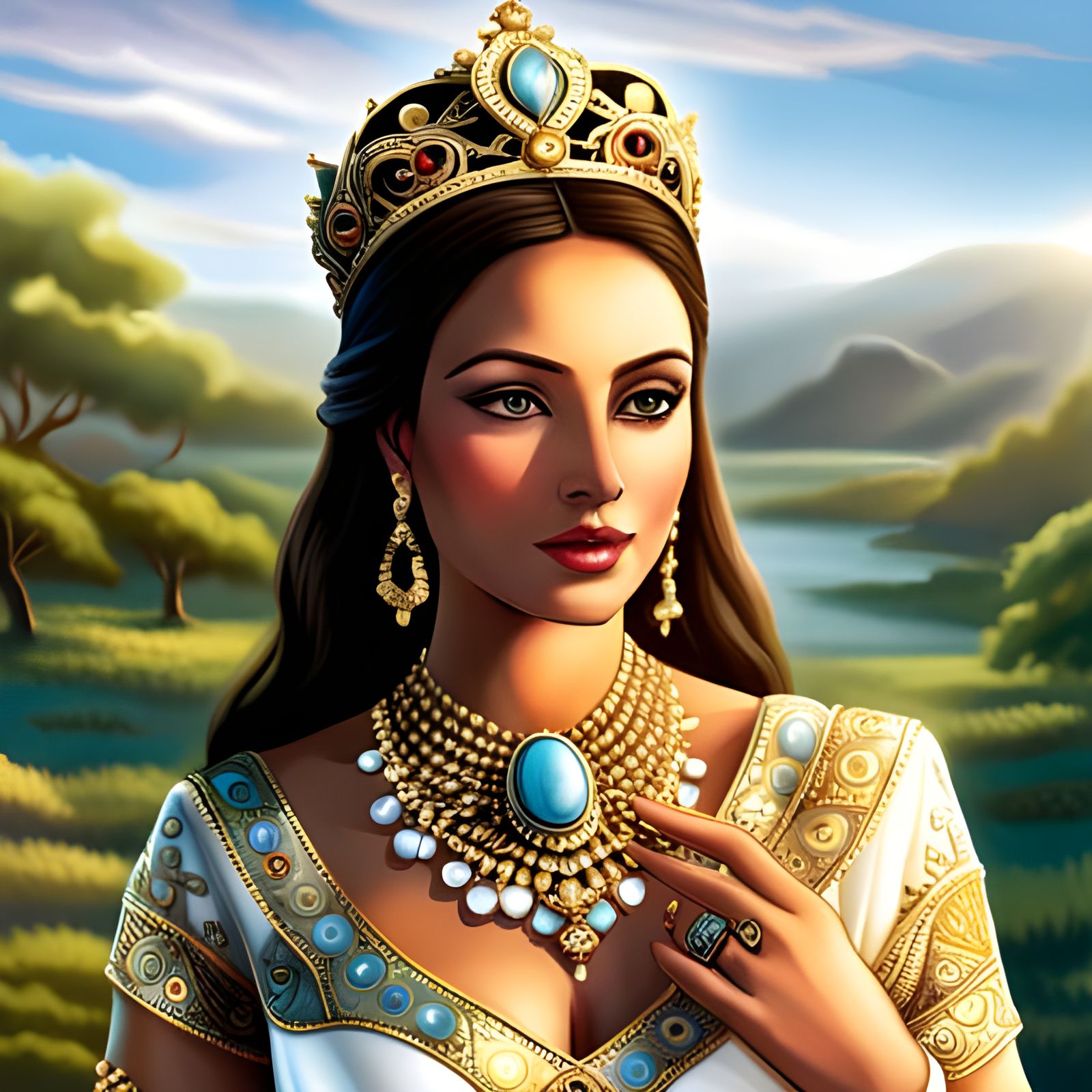 Divine Feminine - Queen of Heaven - AI Generated Artwork - NightCafe ...