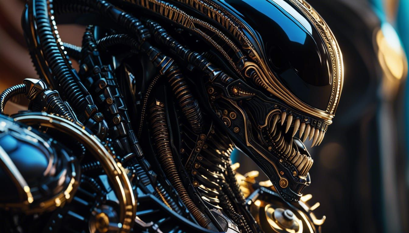 Luxury Xenomorph - AI Generated Artwork - NightCafe Creator