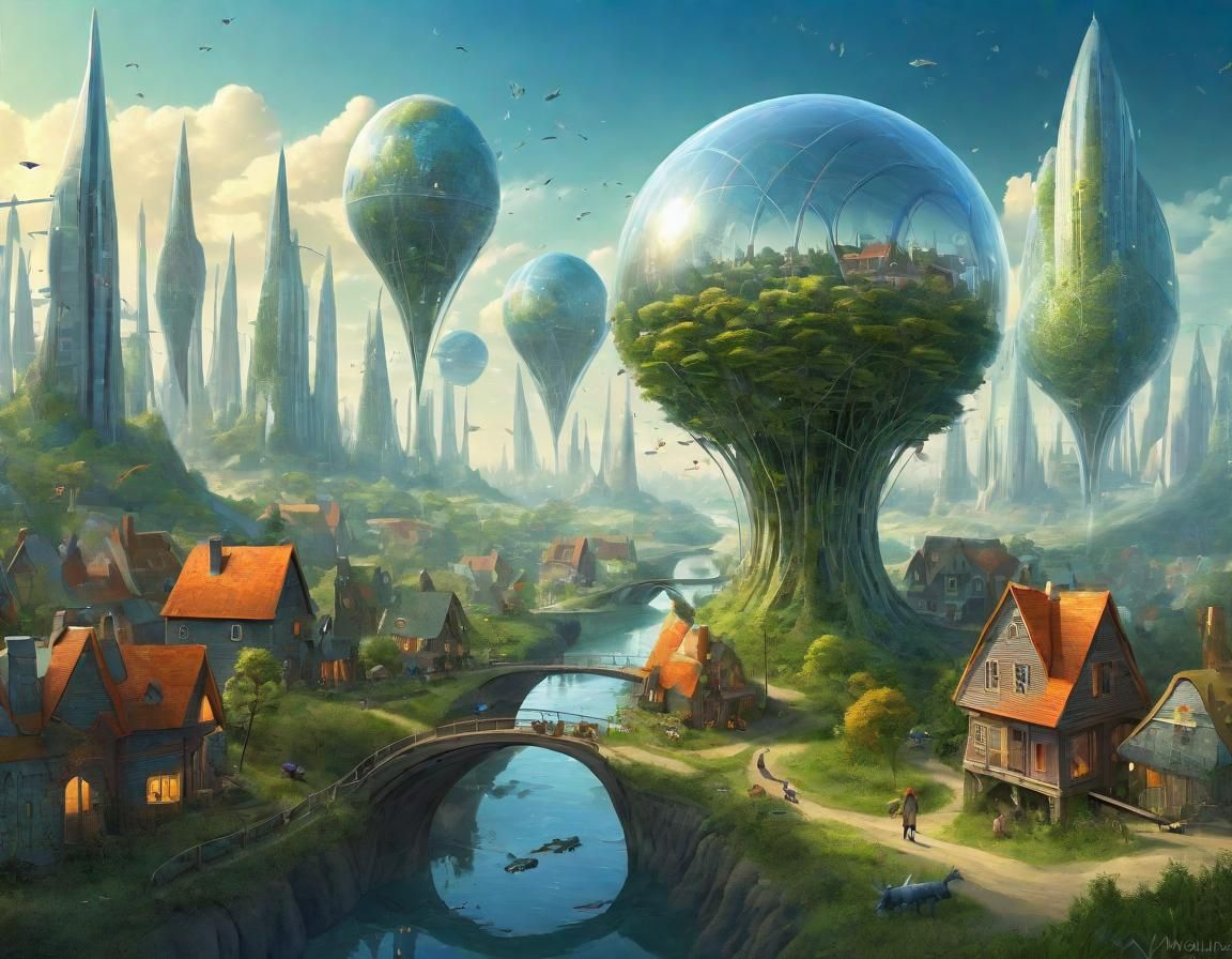 Utopia, a countryside city for all. - AI Generated Artwork - NightCafe ...