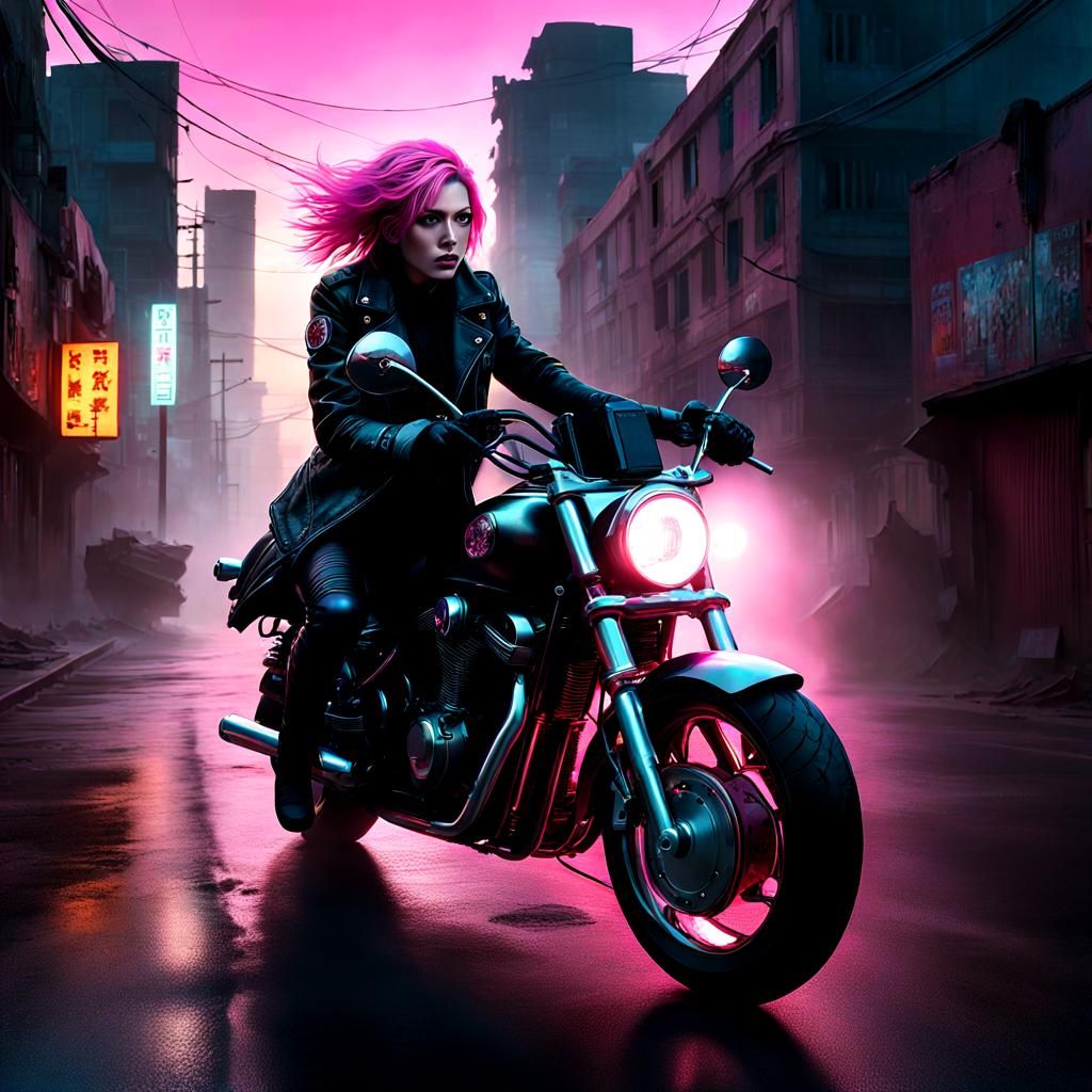 Pink Post-Apocalypse - AI Generated Artwork - NightCafe Creator