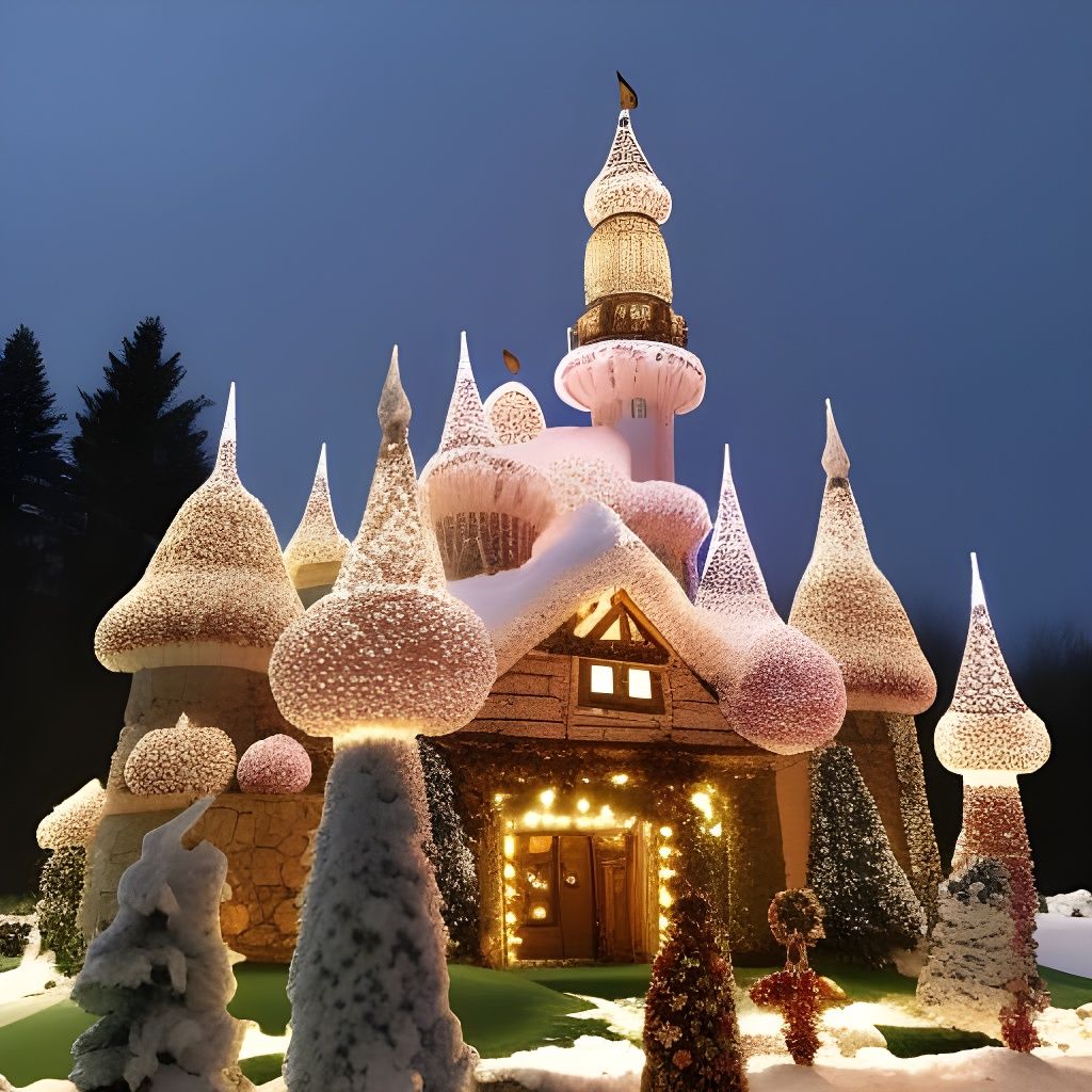 Gingerbread fantasy castle - AI Generated Artwork - NightCafe Creator