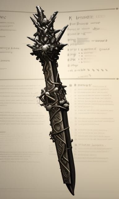 Dagger - AI Generated Artwork - NightCafe Creator