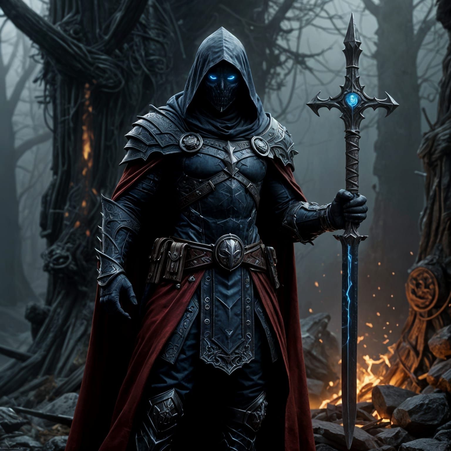 Bronze Age Warlock in Ancient Viking-Inspired Rega... - AI Art