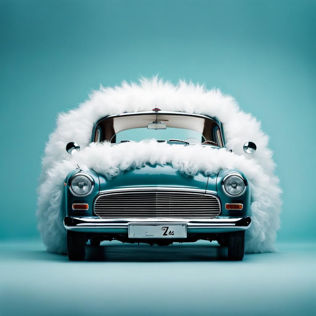 Fluffy Car - AI Generated Artwork - NightCafe Creator
