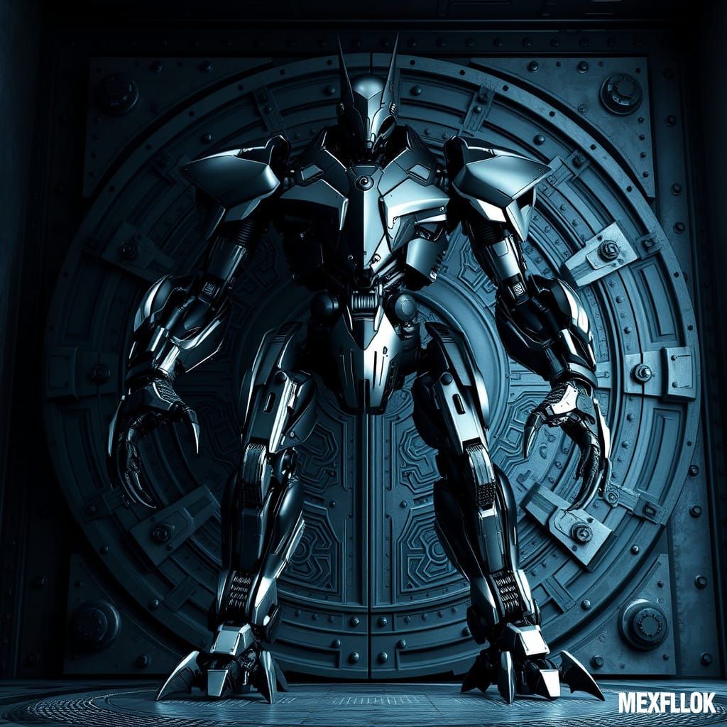 Mantis Security bot - Cyberpunk Robot Guardian of Fortified ...