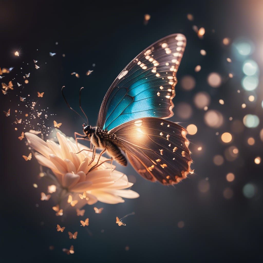 Ethereal Butterfly - AI Generated Artwork - NightCafe Creator