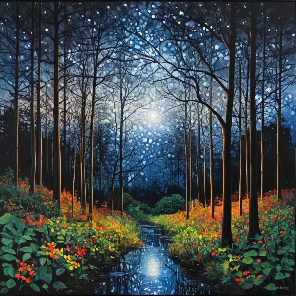 Inspired Night Sky - AI Generated Artwork - NightCafe Creator