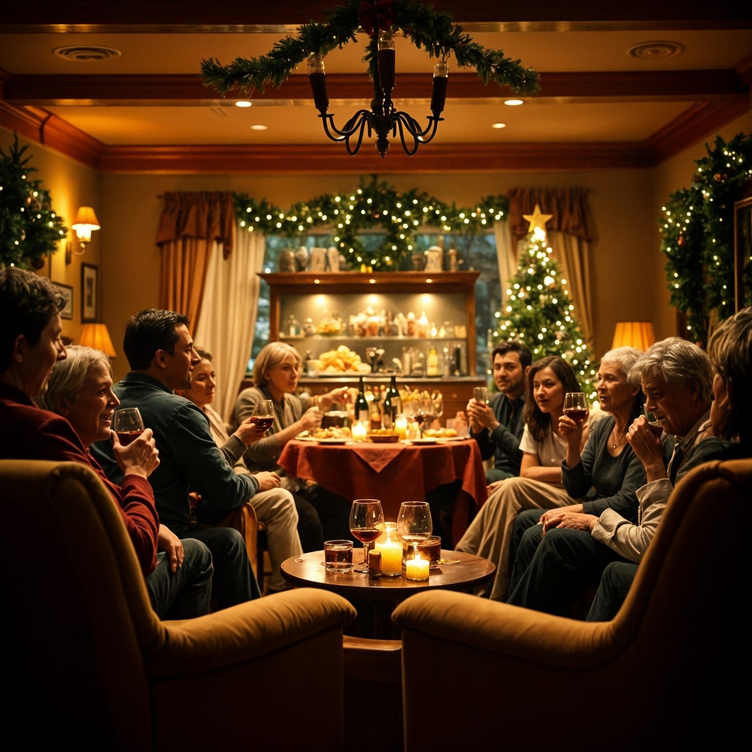 Family gathering - Informal Christmas Family Gathering in a ...