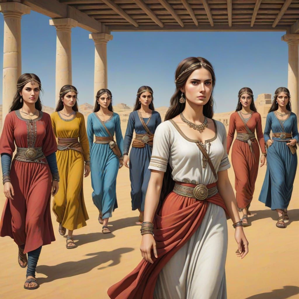 1280 - Medieval Woman in Traditional 13th Century Attire