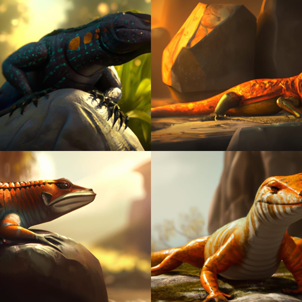 Lizards - AI Generated Artwork - NightCafe Creator