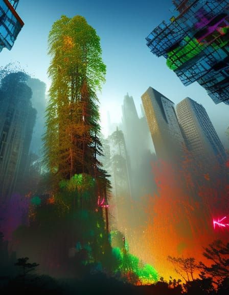 Post-Apocalyptic Treehouse (Ver 2) - AI Generated Artwork - NightCafe ...