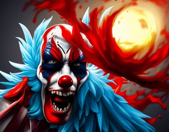 Dark Clown-2 - AI Generated Artwork - NightCafe Creator