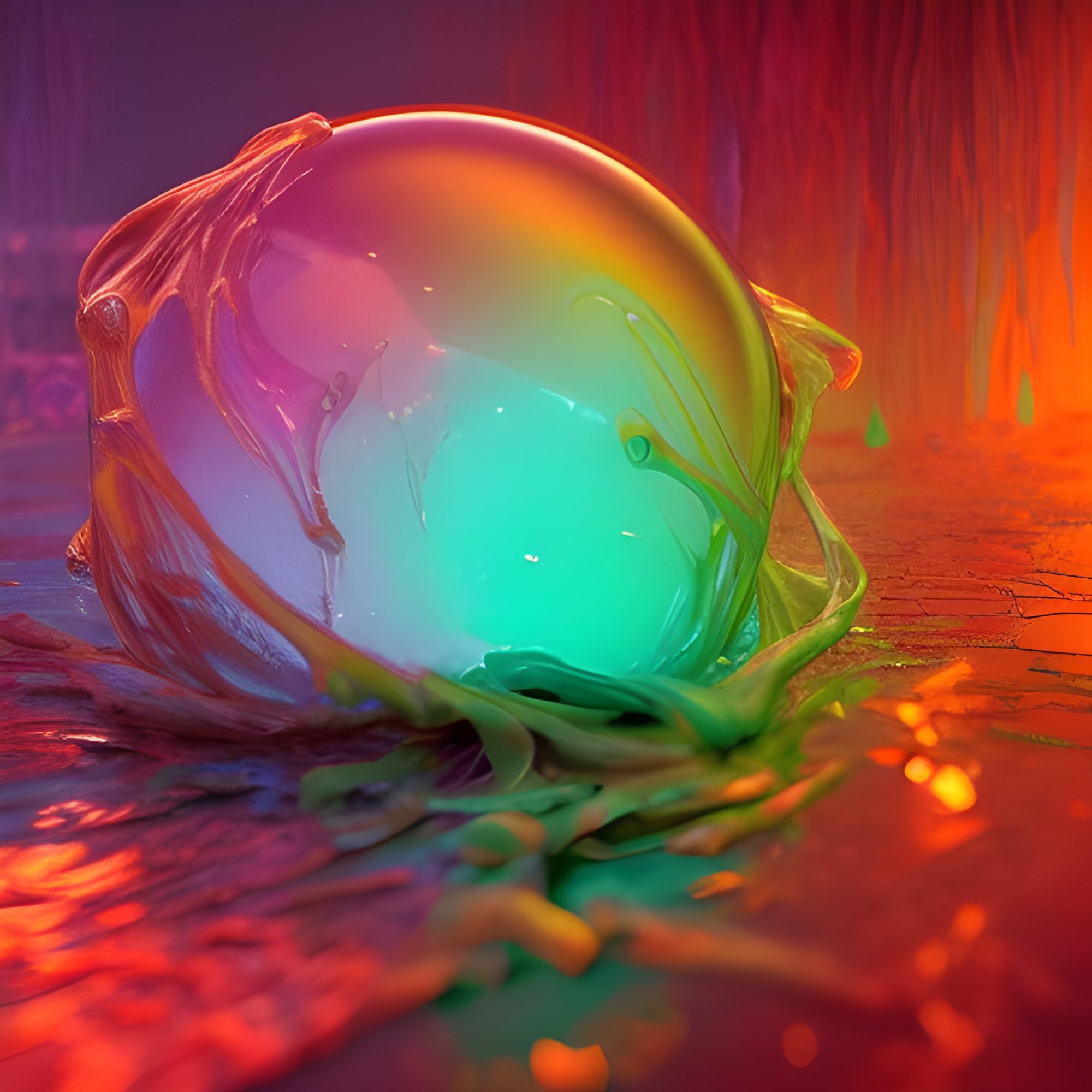 Sphere of wax : r/nightcafe