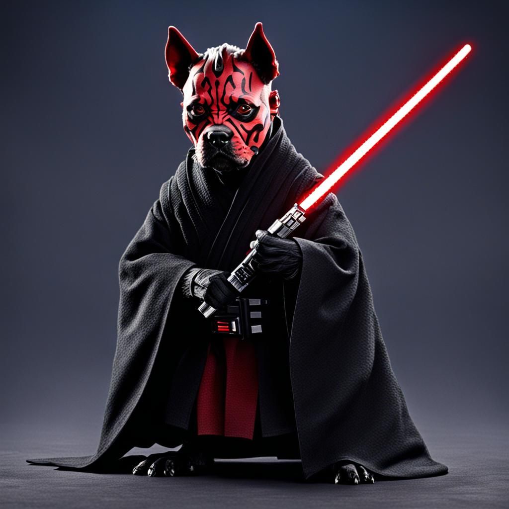 Darth maul returns as a dog, Star Wars - AI Generated Artwork - NightCafe Creator