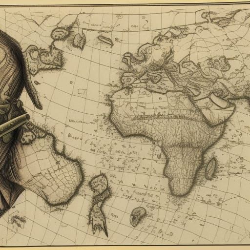 Ancient Map - AI Generated Artwork - NightCafe Creator