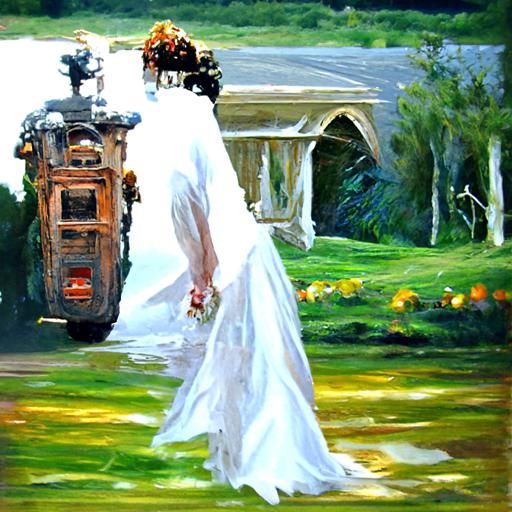 The Runaway Bride - AI Generated Artwork - NightCafe Creator