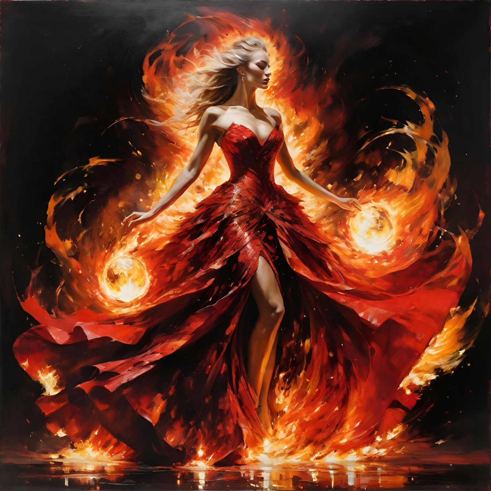 Playing With Fire - AI Generated Artwork - NightCafe Creator