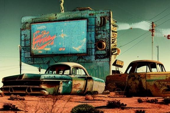 Drive-In - AI Generated Artwork - NightCafe Creator