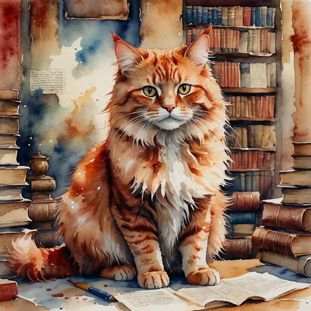 Red Cat - AI Generated Artwork - NightCafe Creator