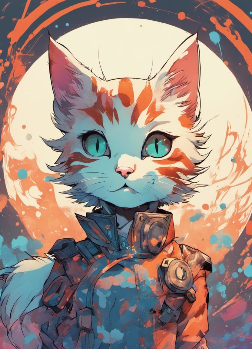 Calico Catboy - AI Generated Artwork - NightCafe Creator