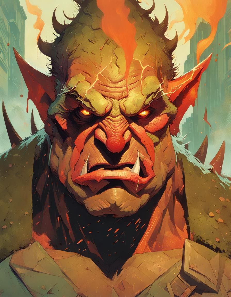 Boss orc - AI Generated Artwork - NightCafe Creator