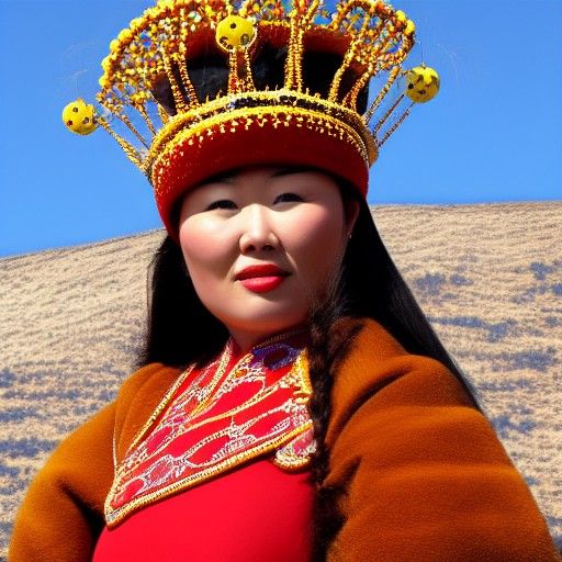 Beautiful Mongolian queen - AI Generated Artwork - NightCafe Creator