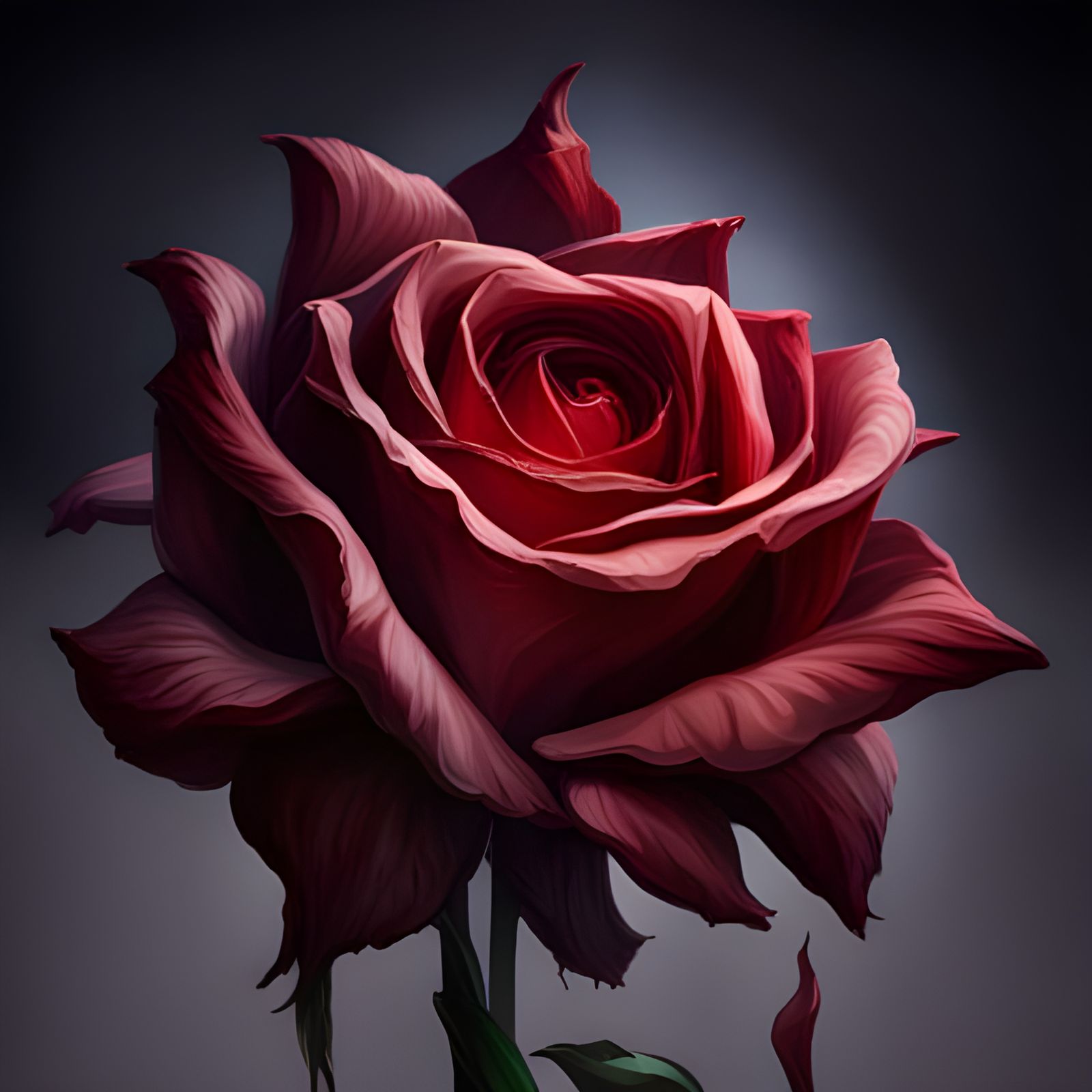 Blood Rose - AI Generated Artwork - NightCafe Creator