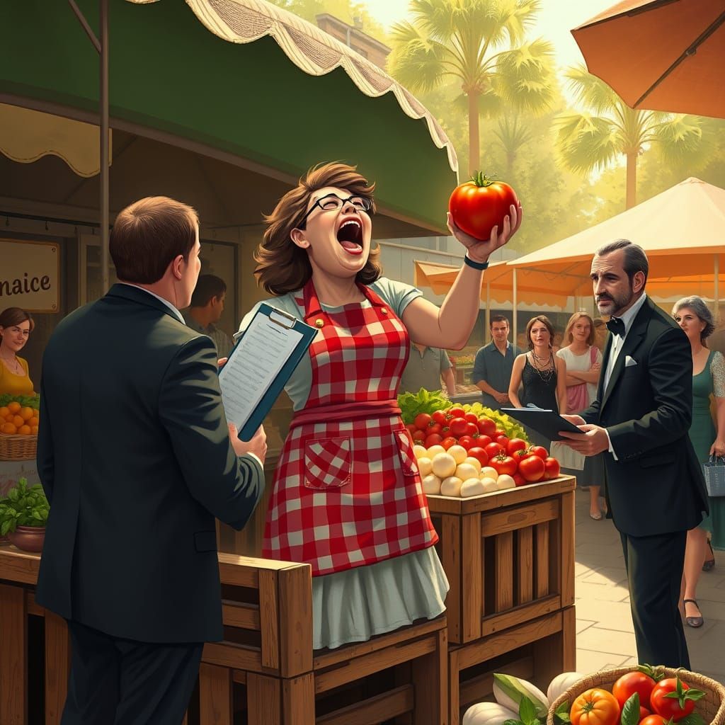 farmers market - Vibrant Opera Singer Shines at Rustic Farme...