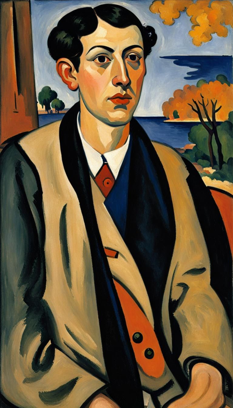 Portrait by André Derain - AI Generated Artwork - NightCafe Creator